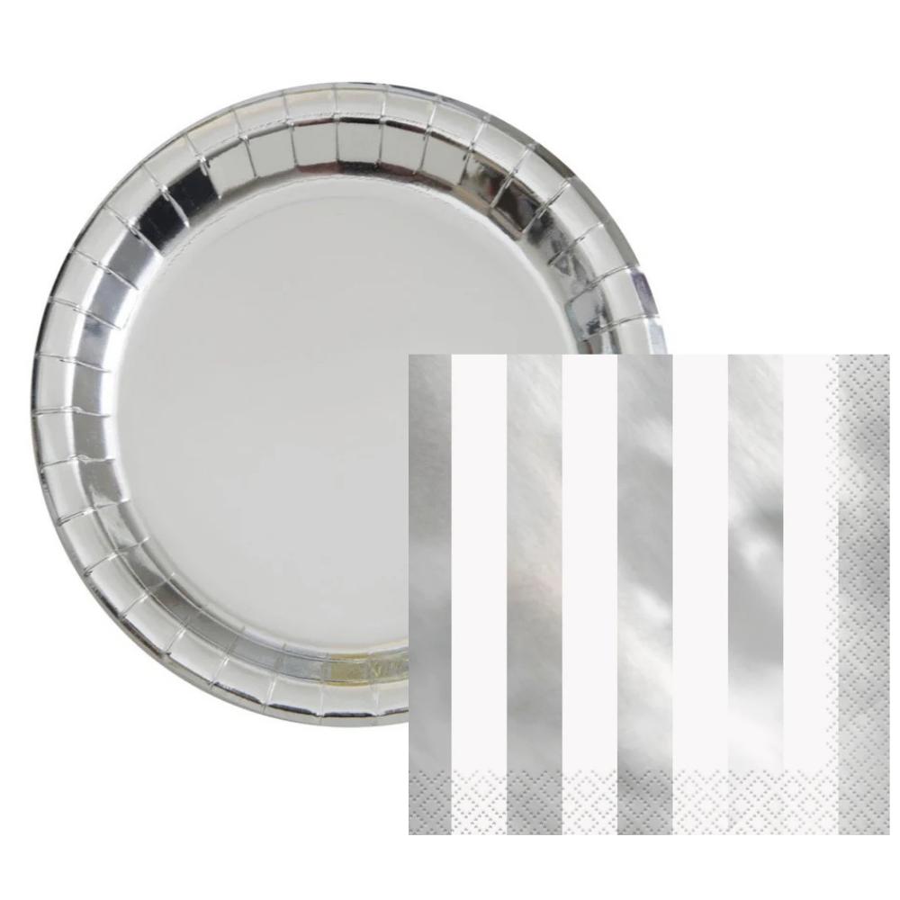 Silver Metallic Tableware